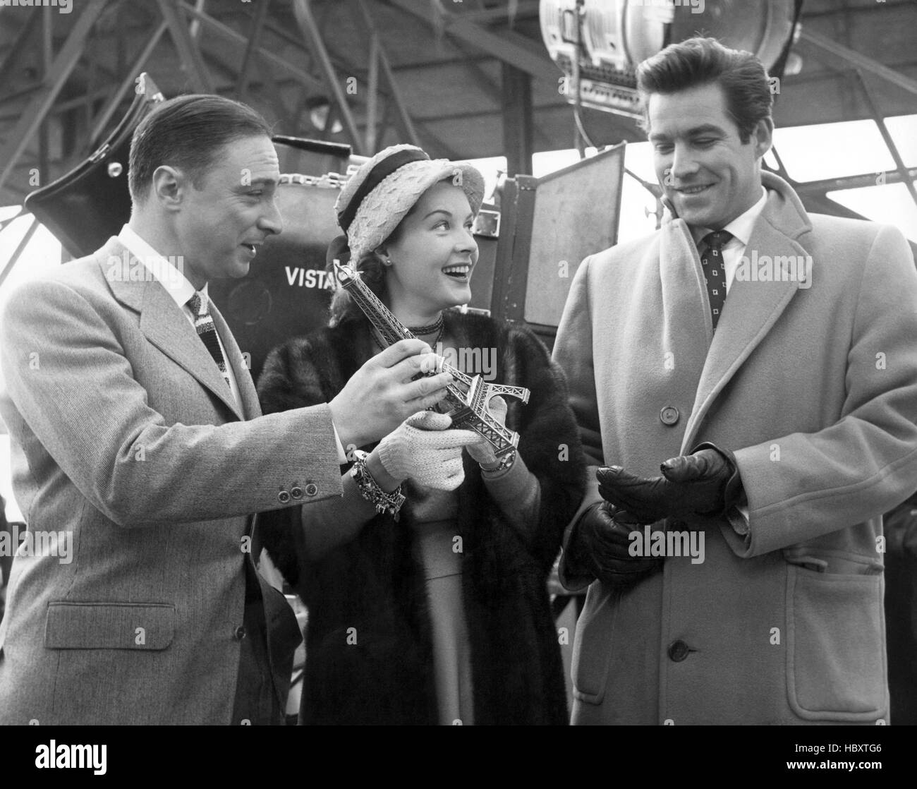 HOUSE OF SECRETS, French actor Gerard Oury (left) visits stars Barbara ...