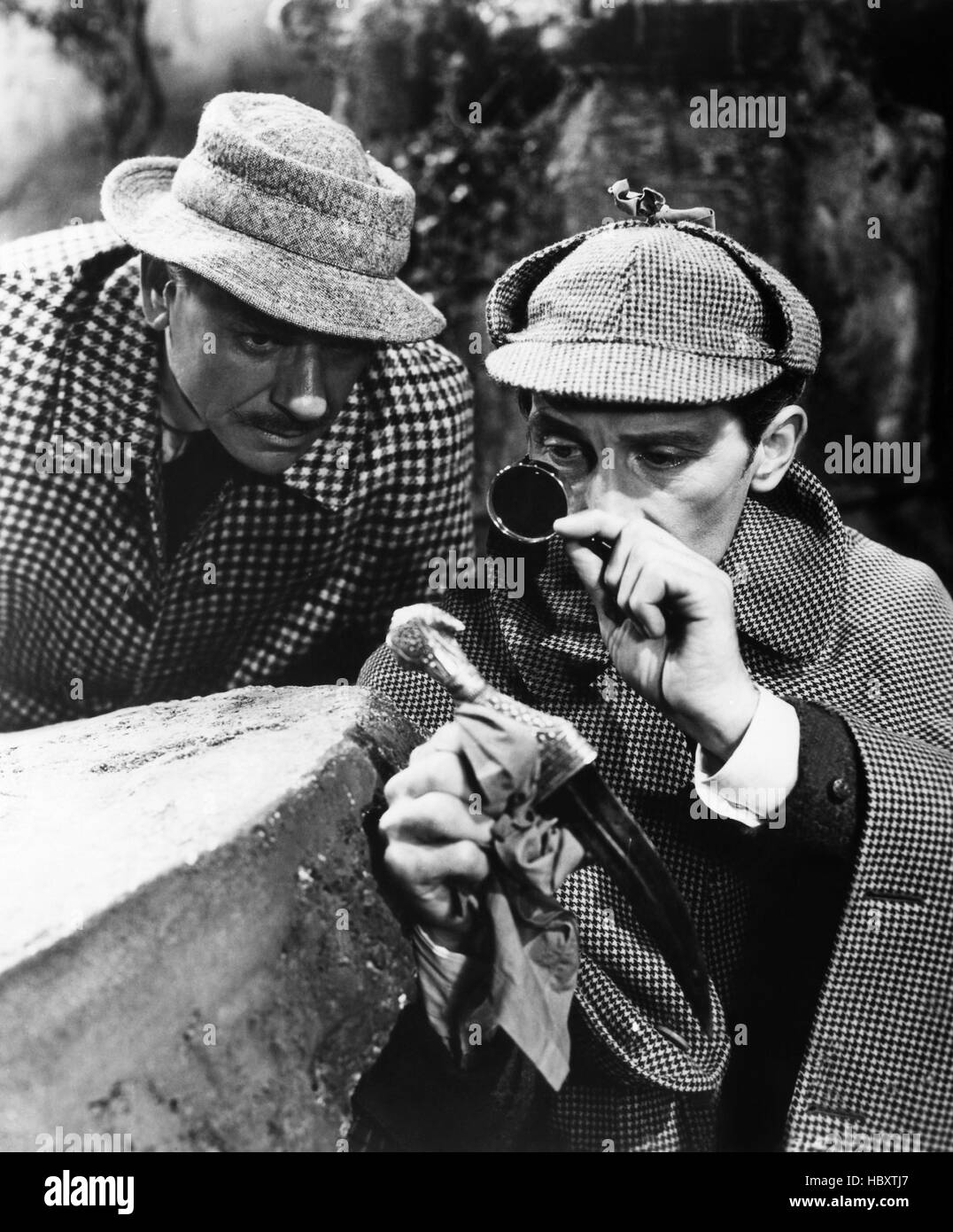 THE HOUND OF THE BASKERVILLES, Andre Morell, Peter Cushing, 1959 Stock Photo - Alamy