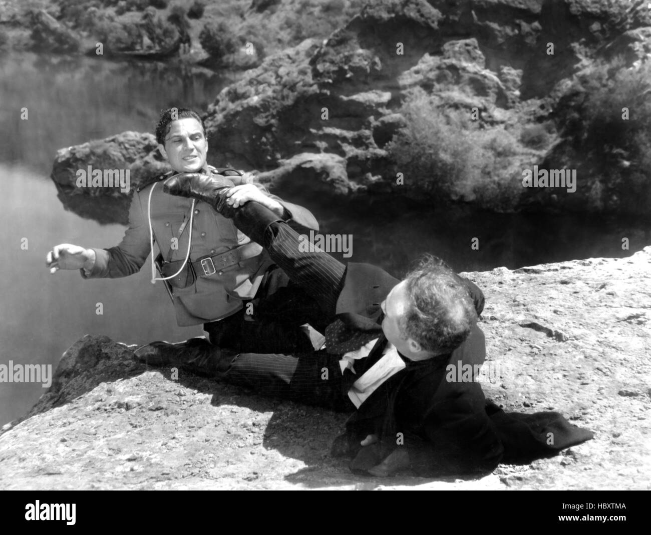 HONOR OF THE MOUNTED, from left: Tom Tyler, Stanley Blystone, 1932 Stock Photo - Alamy