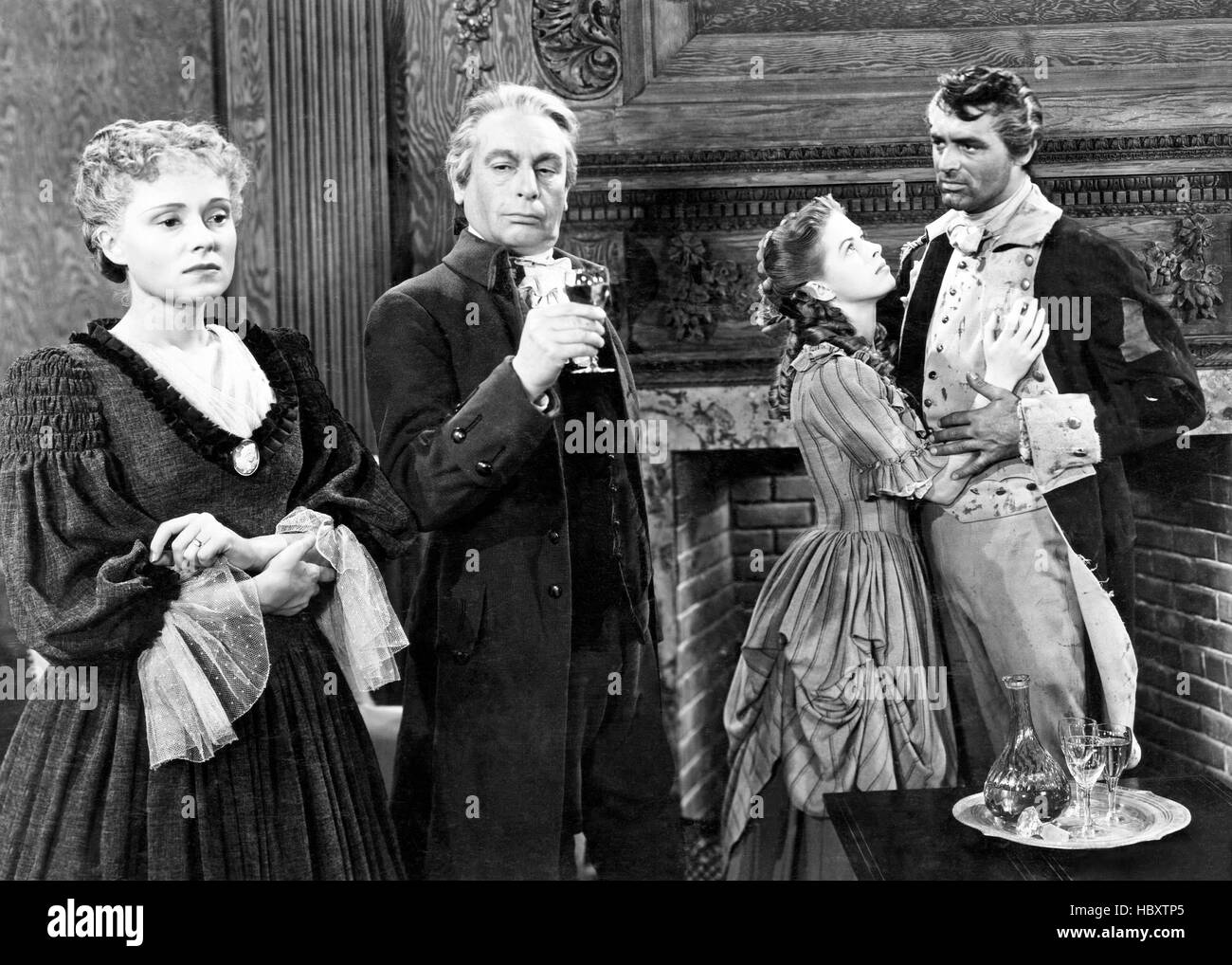 THE HOWARDS OF VIRGINIA, l-r: Martha Scott, Cedric Hardwicke, far right ...