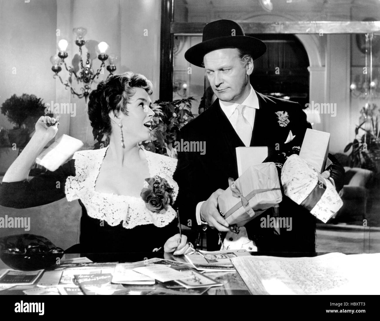 THE HOUSE OF INTRIGUE, from left, Dawn Addams, Curt Jurgens, 1959 Stock ...