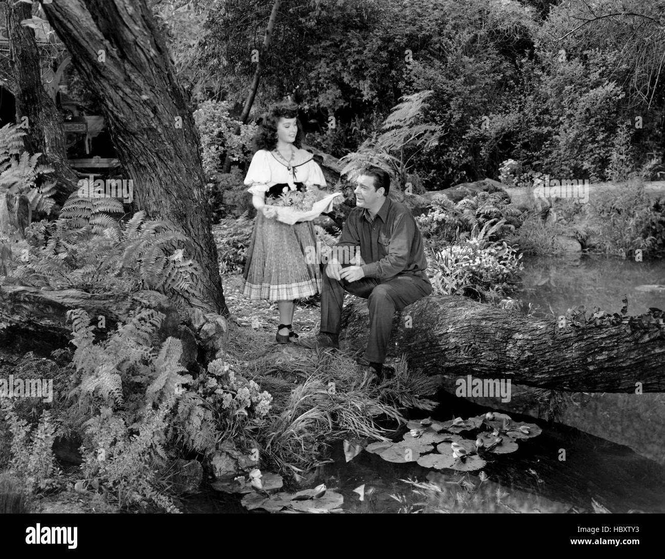 HOUSE OF DRACULA, from left, Elena Verdugo, Lon Chaney, Jr Stock Photo ...