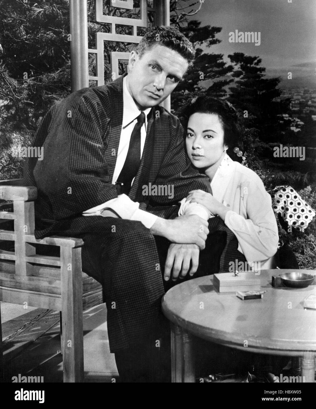 HOUSE OF BAMBOO, Robert Stack, Shirley Yamaguchi, 1955. TM and ...