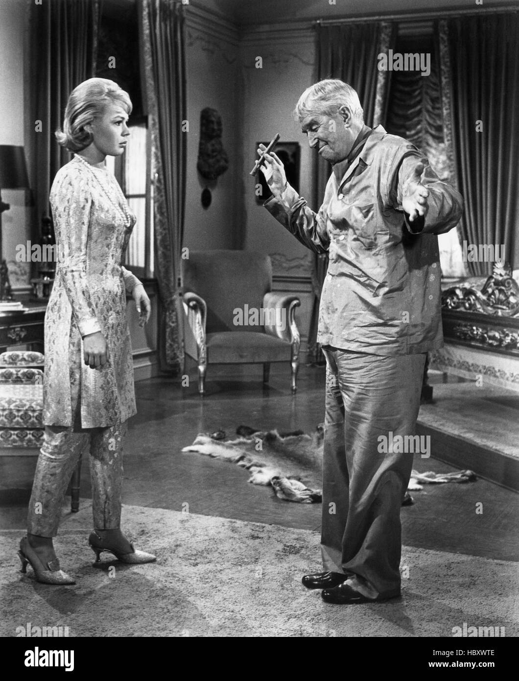 I'D RATHER BE RICH, Sandra Dee, Maurice Chevalier, 1964 Stock Photo - Alamy