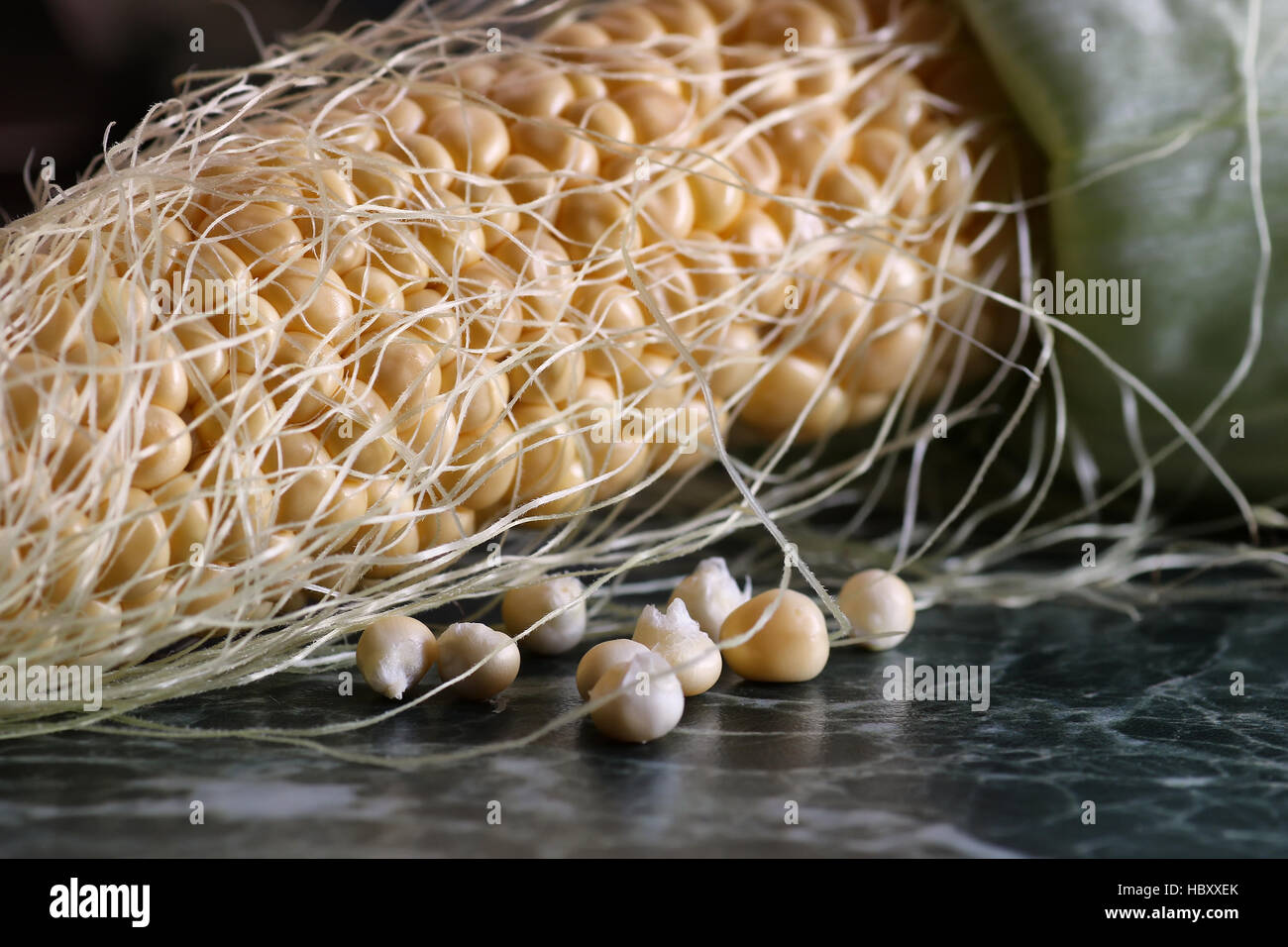 corn cob young macro Stock Photo - Alamy