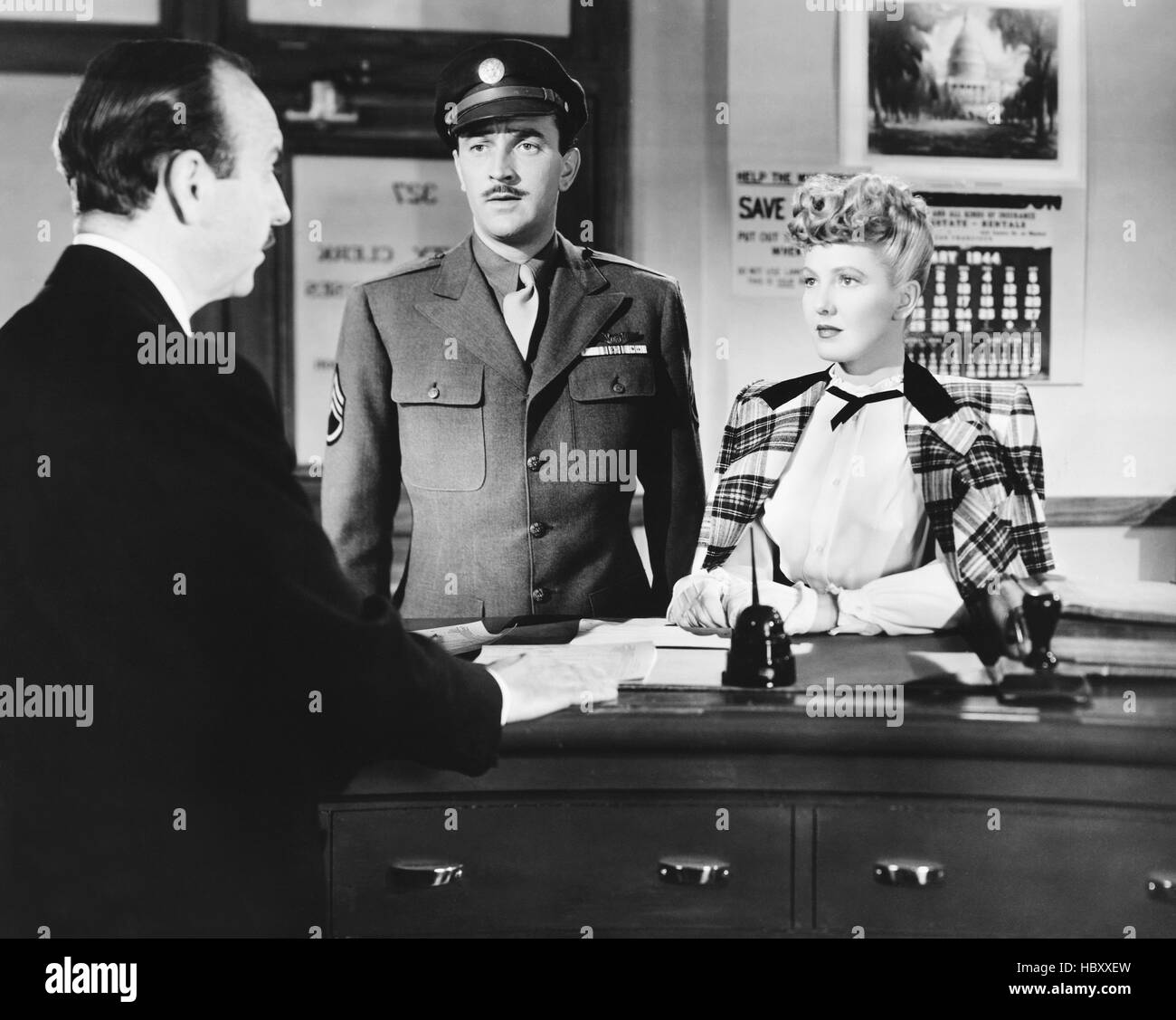 THE IMPATIENT YEARS, from left: Charles Arnt, Lee Bowman, Jean Arthur ...