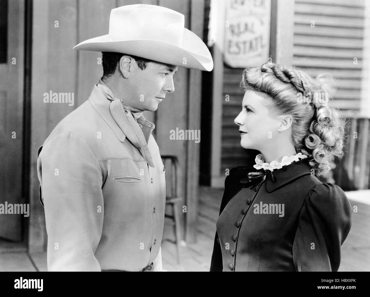 INDIAN AGENT, from left, Tim Holt, Nan Leslie, 1948 Stock Photo - Alamy