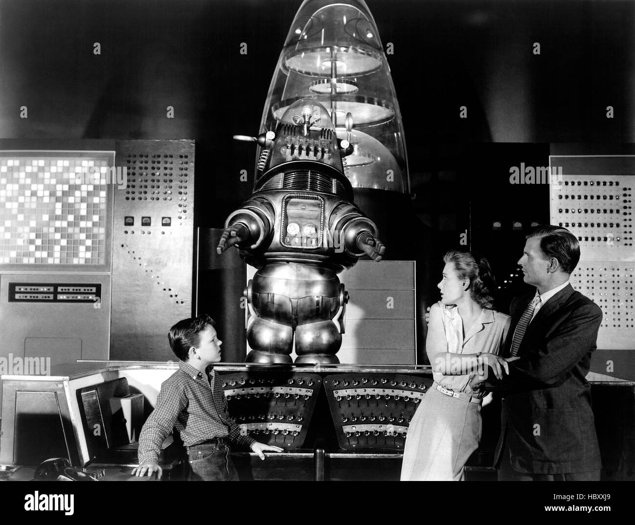 THE INVISIBLE BOY, Robby the Robot, Richard Eyer, 1957 Stock Photo - Alamy
