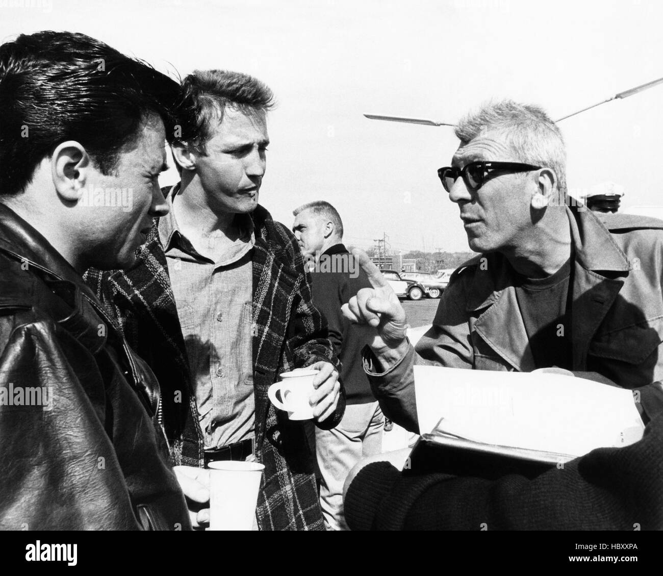 IN COLD BLOOD, from left, Robert Blake, Scott Wilson, director Richard ...