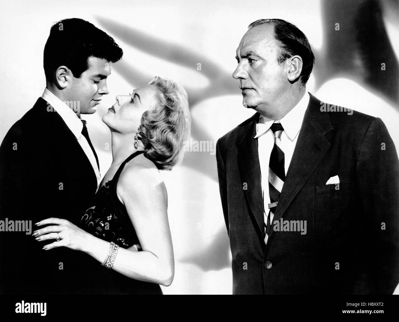 INSIDE DETROIT, from left, Mark Damon, Tina Carver, Pat O'Brien, 1956 ...