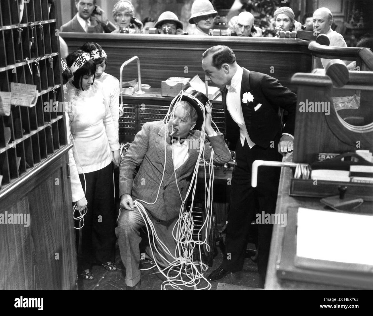 INTERNATIONAL HOUSE, W.C. Fields, Franklin Pangborn, 1933 Stock Photo ...