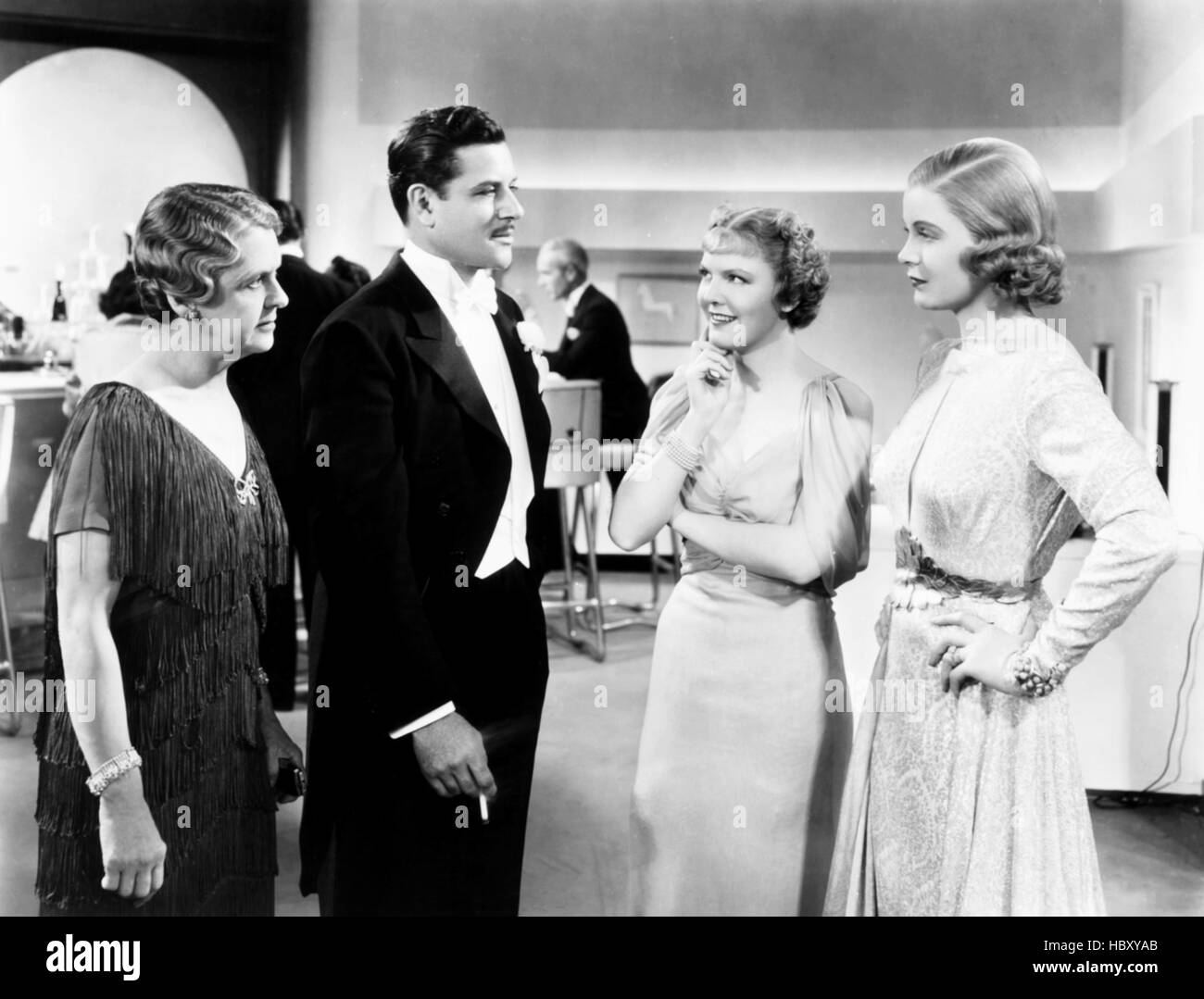 HER HUSBAND'S SECRETARY, from left, Clara Blandick, Warren Hull ...