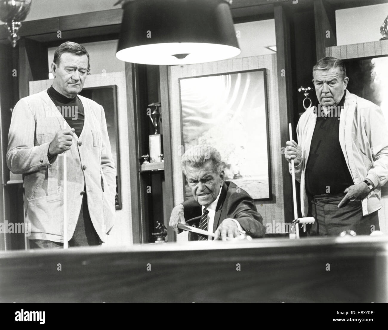 HELLFIGHTERS, from left: John Wayne, Jay C. Flippen, Bruce Cabot, 1968 ...