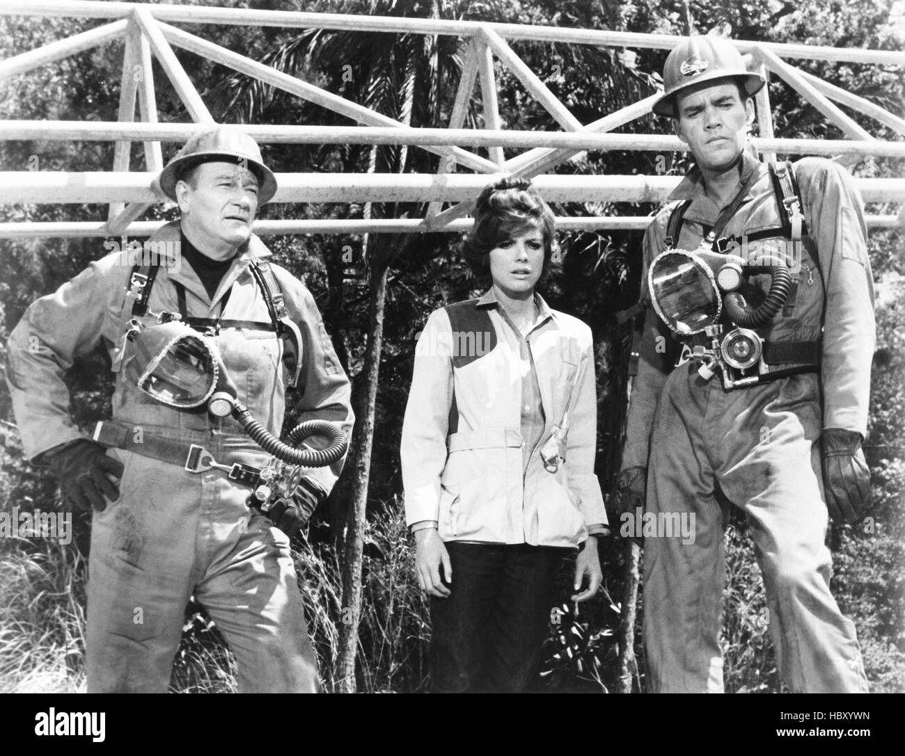 HELLFIGHTERS, from left: John Wayne, Katharine Ross, Jim Hutton, 1968 ...
