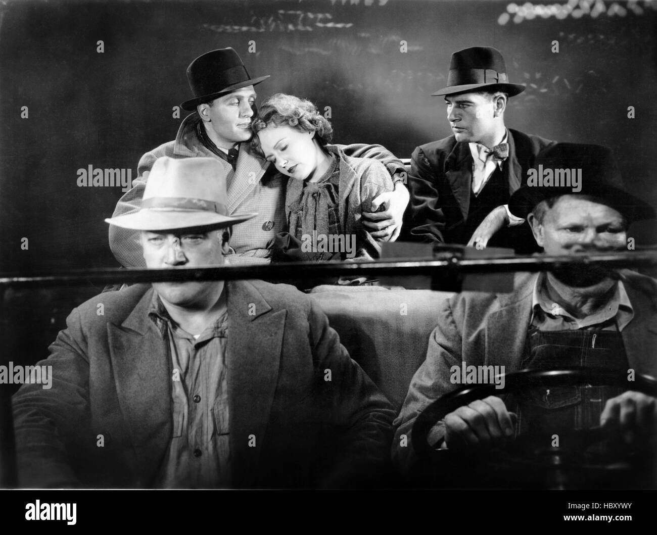 HELLDORADO, back seat, from left, Ralph Bellamy, Madge Evans, Richard ...