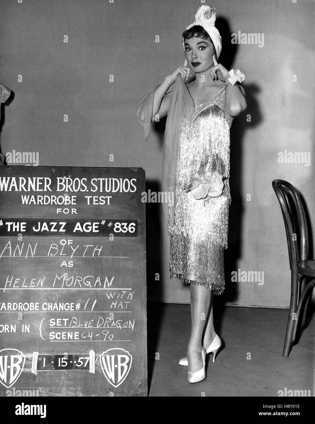 THE HELEN MORGAN STORY, Ann Blyth, on-set, 1957 Stock Photo - Alamy