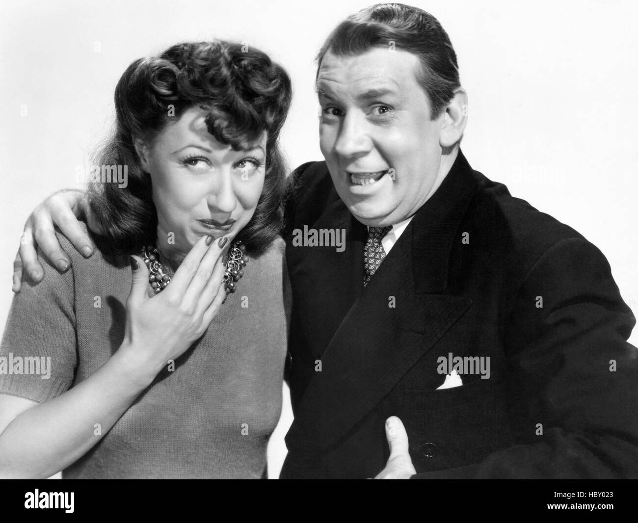 HE'S MY GUY, from left: Joan Davis, Fuzzy Knight, 1943 Stock Photo - Alamy