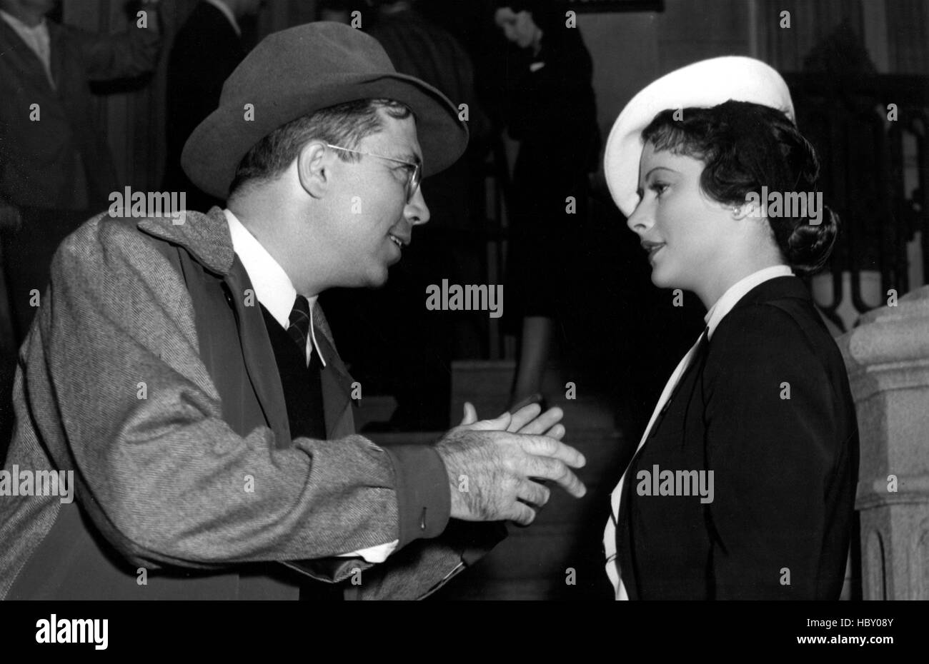 H.M. PULHAM, ESQ., King Vidor, director, Hedy Lemarr on set, 1941 Stock ...
