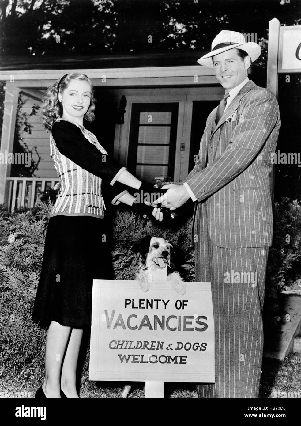 HOLLYWOOD AND VINE, Wanda McKay, James Ellison, 1945 Stock Photo - Alamy