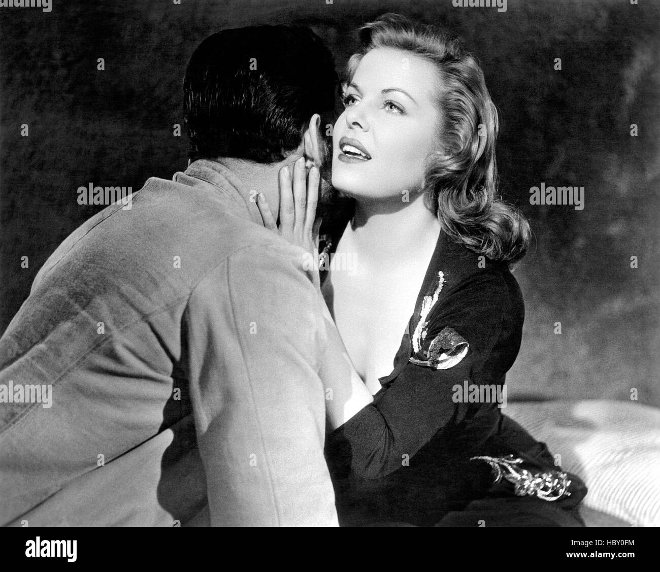 HOLD BACK TOMORROW, from left, John Agar, Cleo Moore, 1955 Stock Photo ...