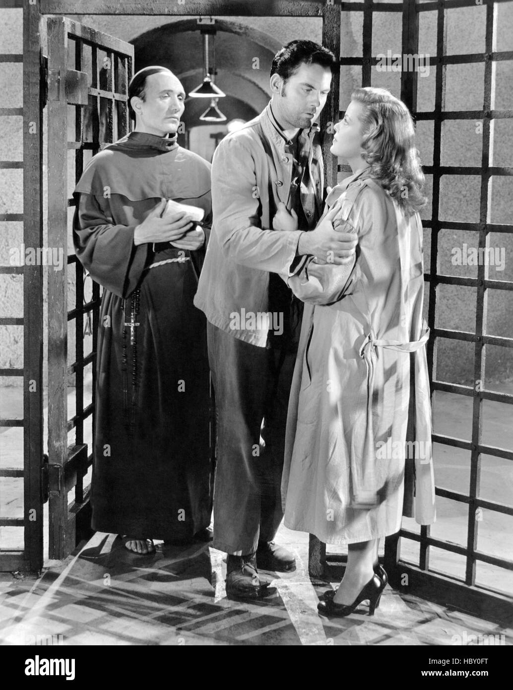 HOLD BACK TOMORROW, from left, Frank de Kova, John Agar, Cleo Moore ...