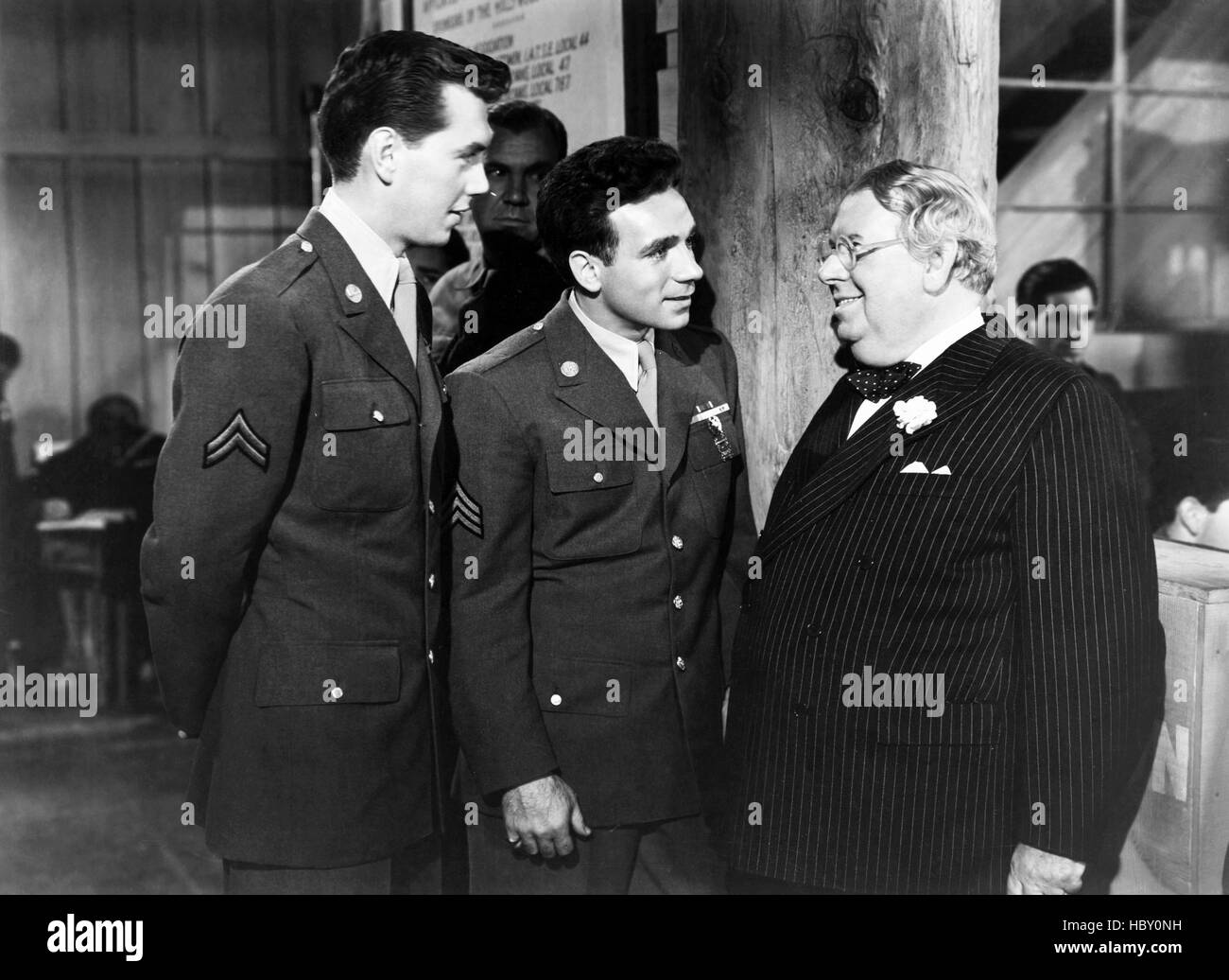 HOLLYWOOD CANTEEN, from left, Robert Hutton, Dane Clark, S.Z. Sakall ...