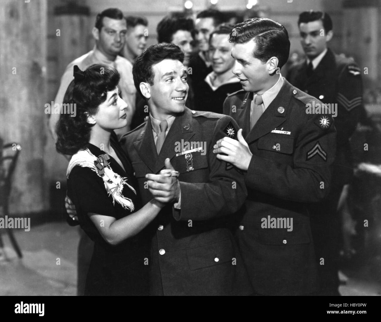 HOLLYWOOD CANTEEN, Joan Crawford, Dane Clark, Robert Hutton, 1944 Stock ...