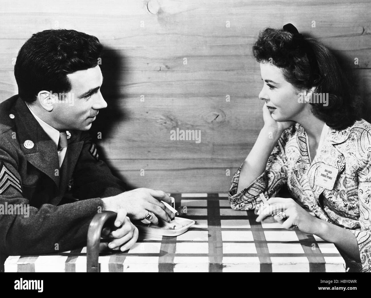 HOLLYWOOD CANTEEN, from left: Dane Clark, Ida Lupino, 1944 Stock Photo ...