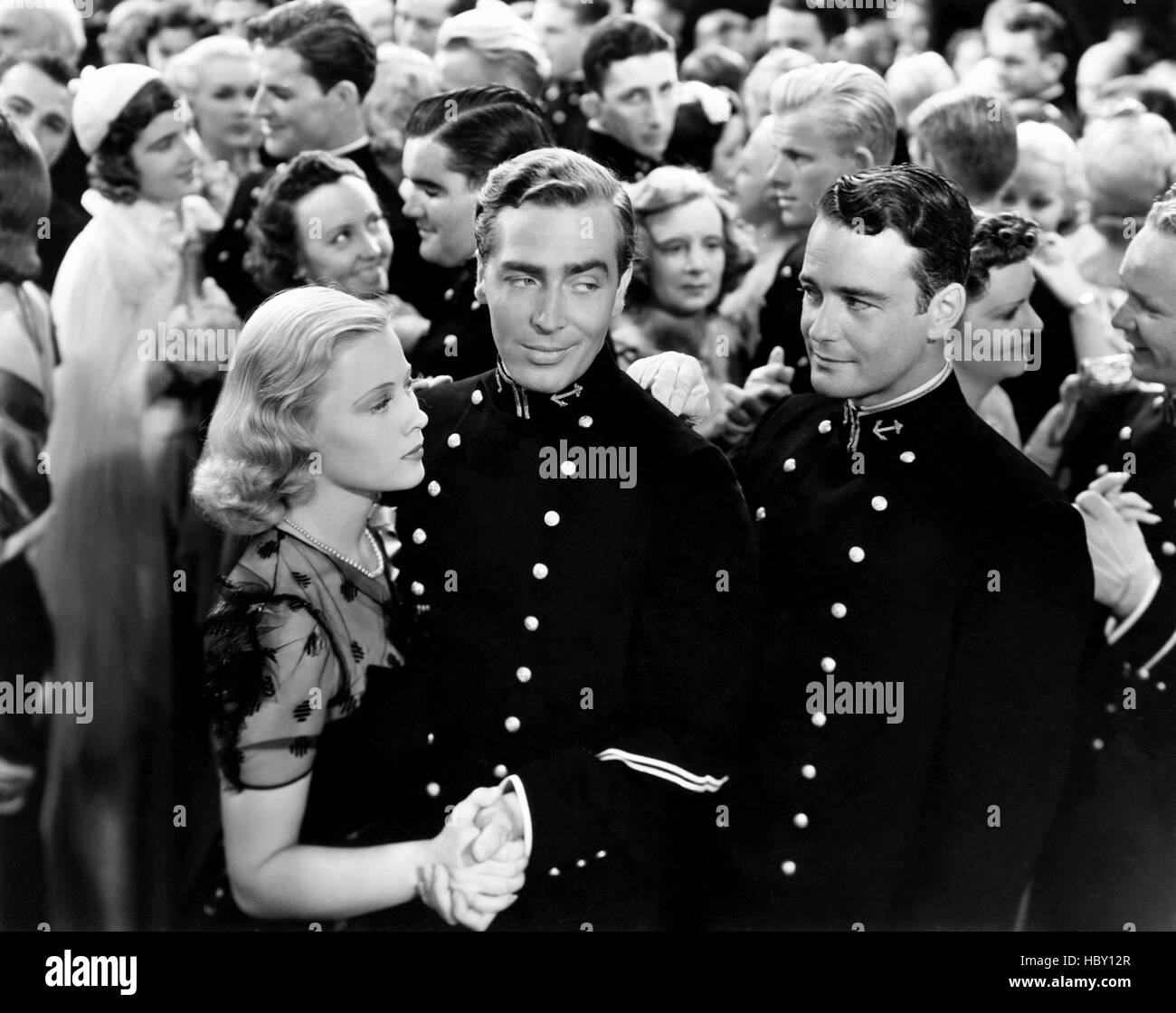 HOLD 'EM NAVY, from left, Mary Carlisle, John Howard, Lew Ayres, 1937 ...