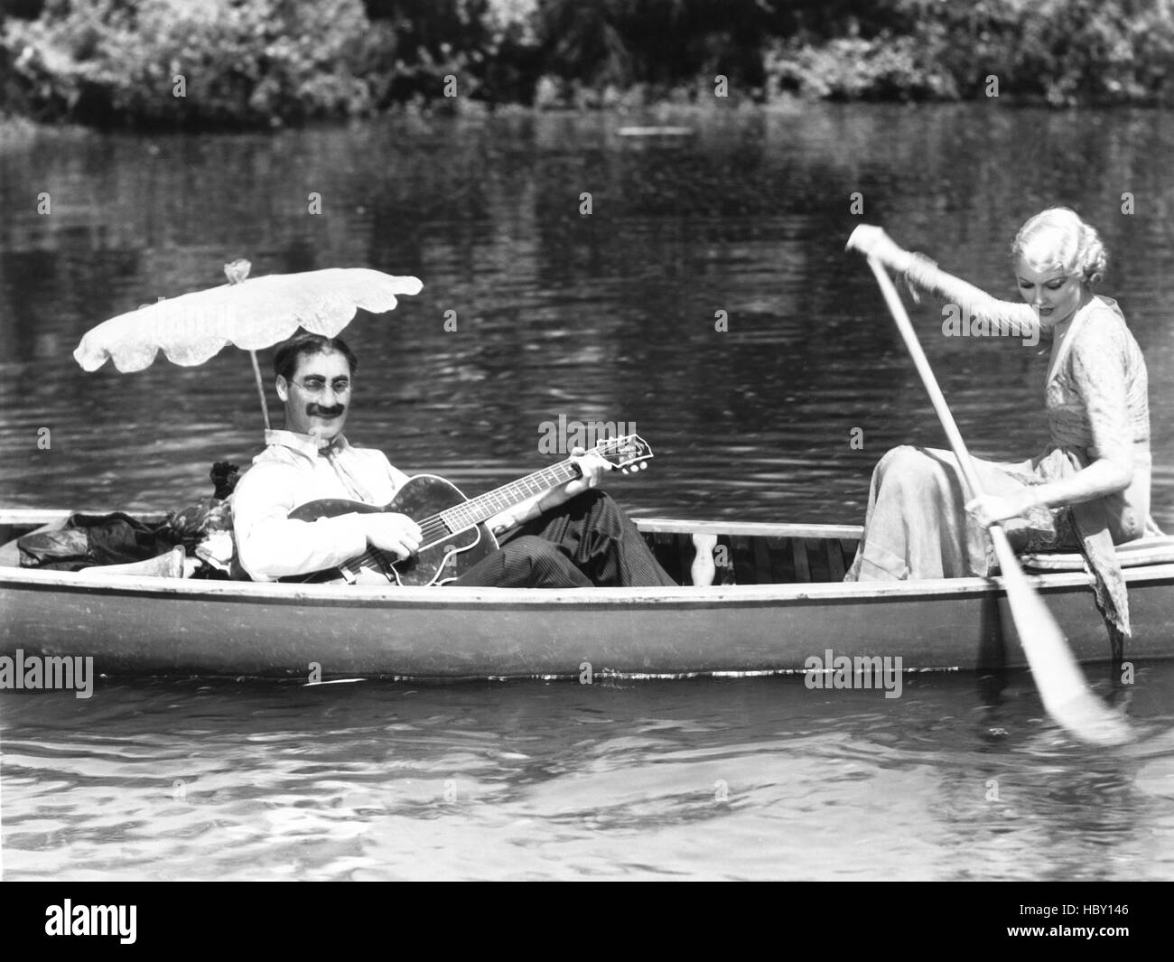 HORSE FEATHERS, from left, Groucho Marx, Thelma Todd, 1932 Stock Photo ...