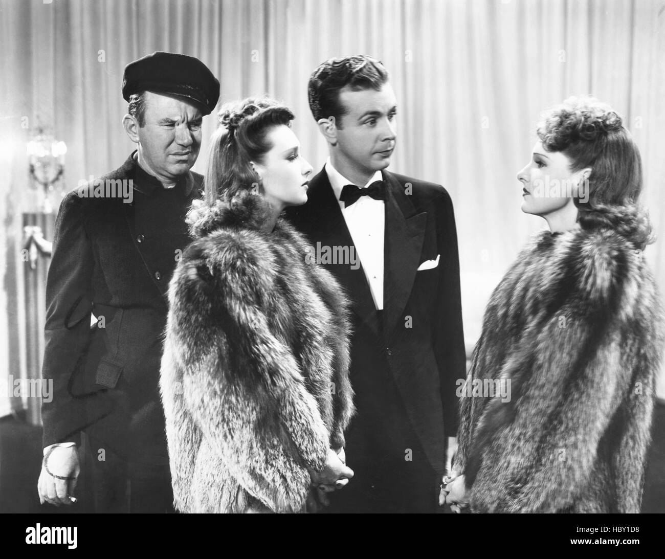 HOLLYWOOD HOTEL, from left: Ted Healy, Rosemary Lane, Dick Powell, Lola ...