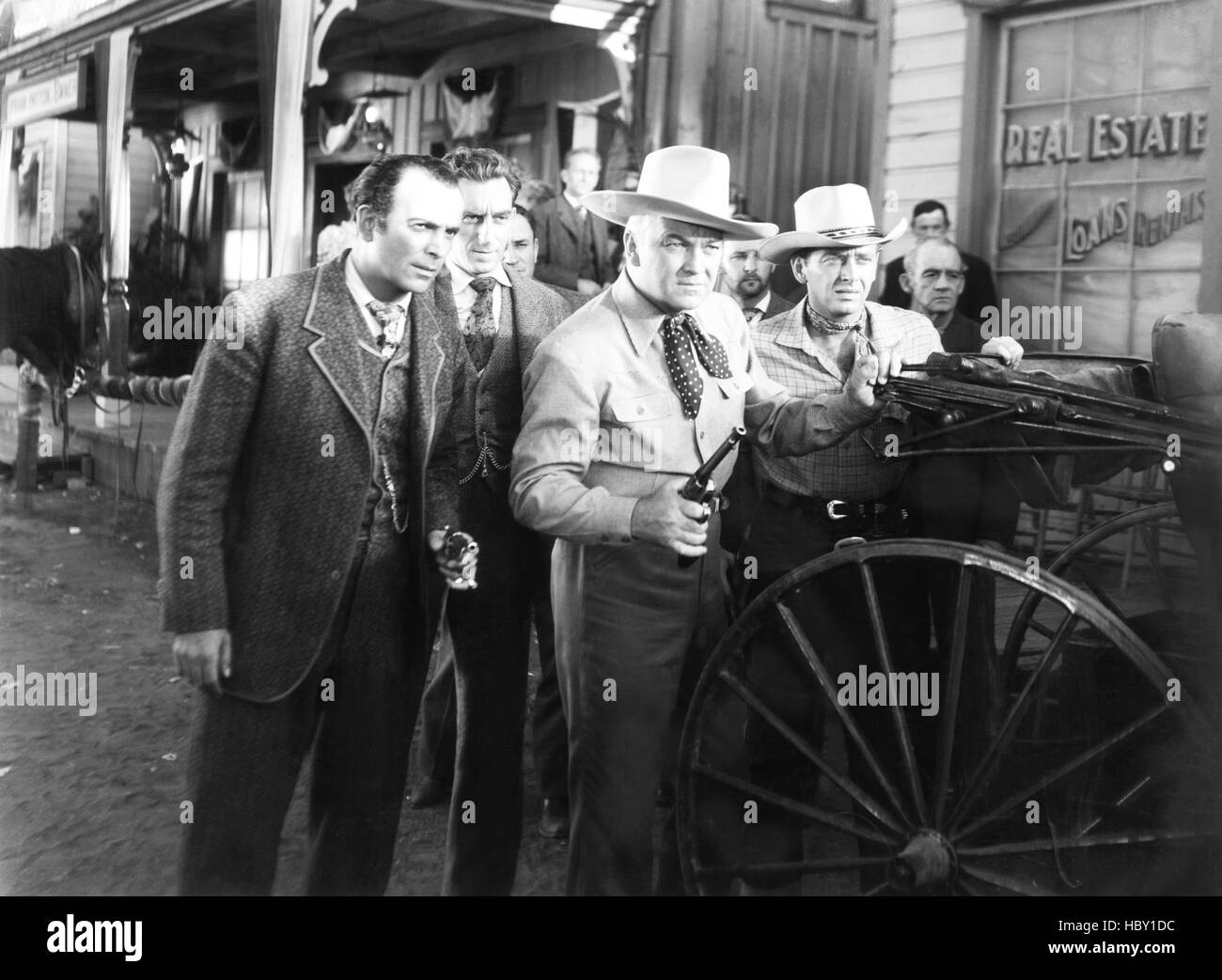 HOPPY'S HOLIDAY, from left: Jeff Corey (rear), William Boyd, Rand ...