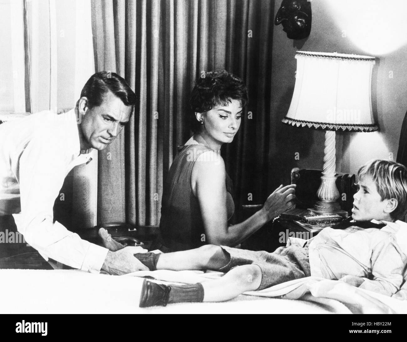 HOUSEBOAT, from left: Cary Grant, Sophia Loren, Charles Herbert, 1958 ...