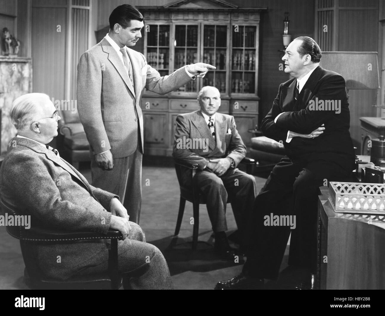 THE HUCKSTERS, from left: Harry Cheshire, Clark Gable (standing), Edwin ...