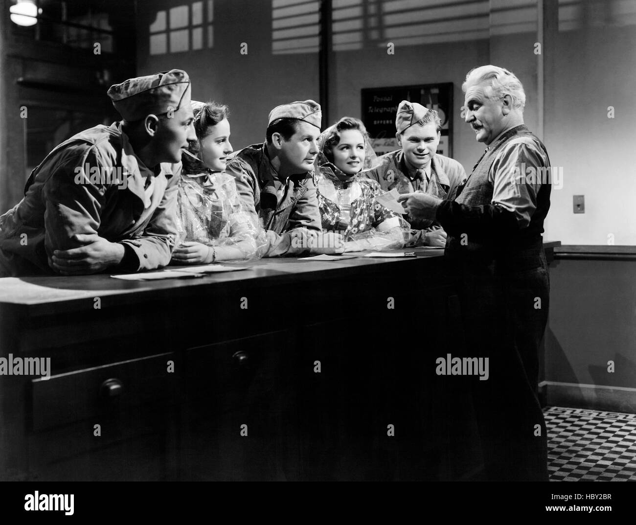 THE HUMAN COMEDY, Robert Mitchum, Dorothy Morris, Don DeFore, Donna ...