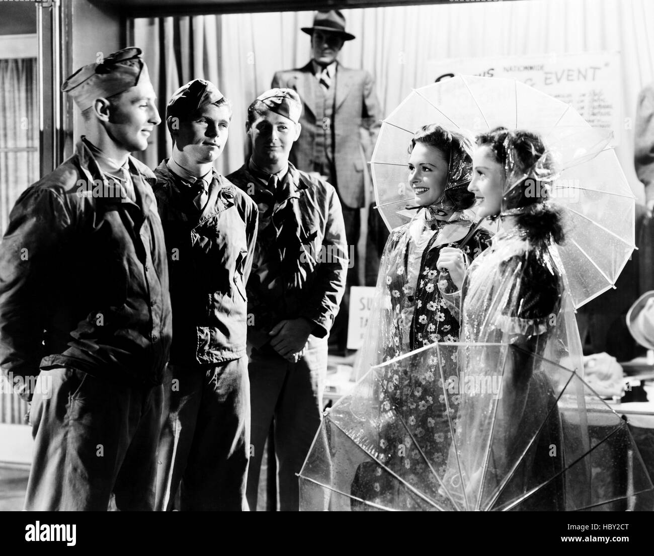 THE HUMAN COMEDY, from left: Robert Mitchum, Barry Nelson, Don DeFore ...