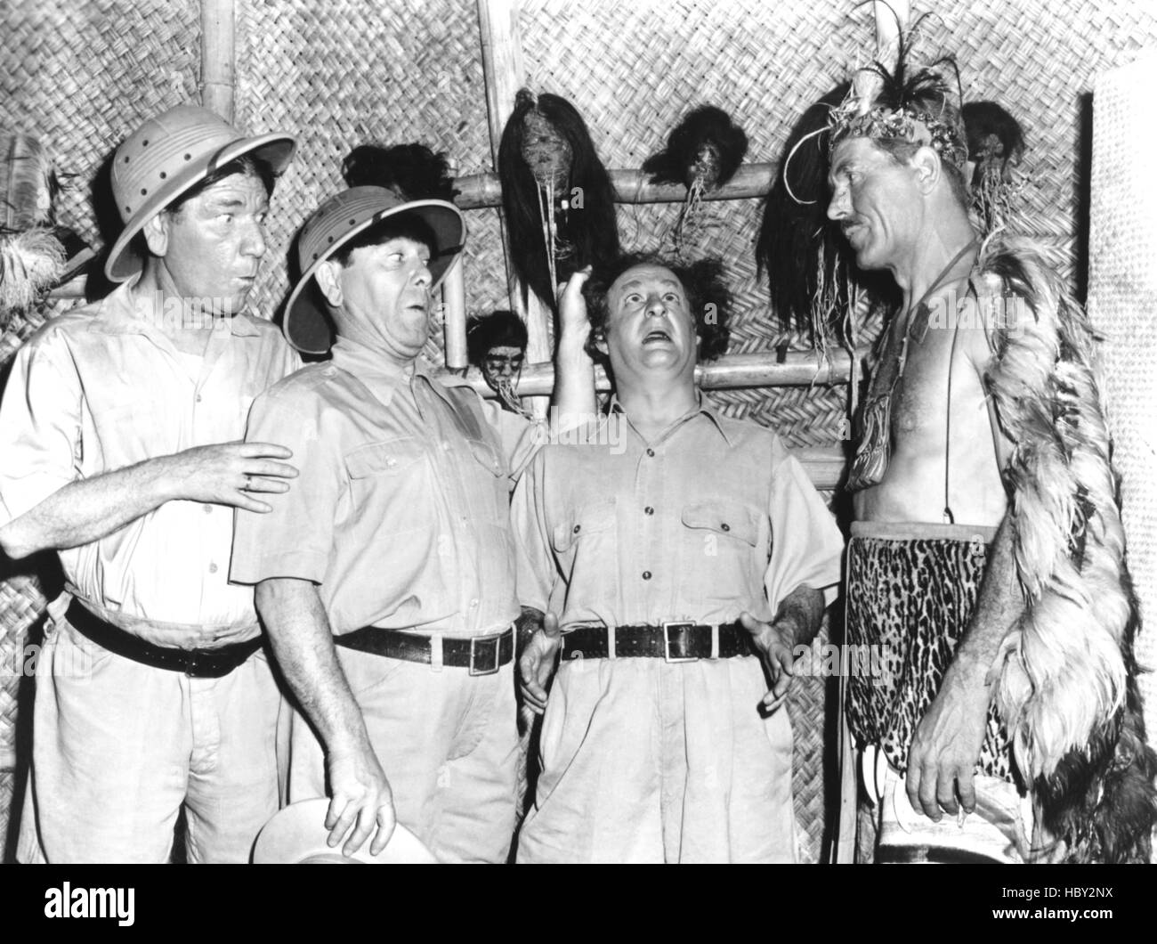 HULA-LA-LA, from left: Shemp Howard, Moe Howard, Larry Fine, Kenneth ...