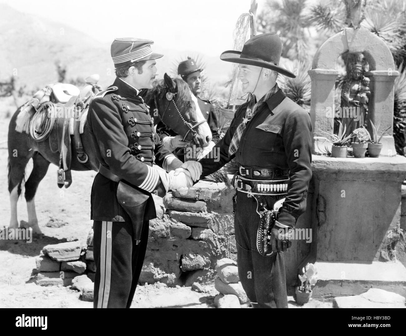 IN OLD MEXICO, from left: Trevor Bardette, William Boyd, 1938 Stock ...