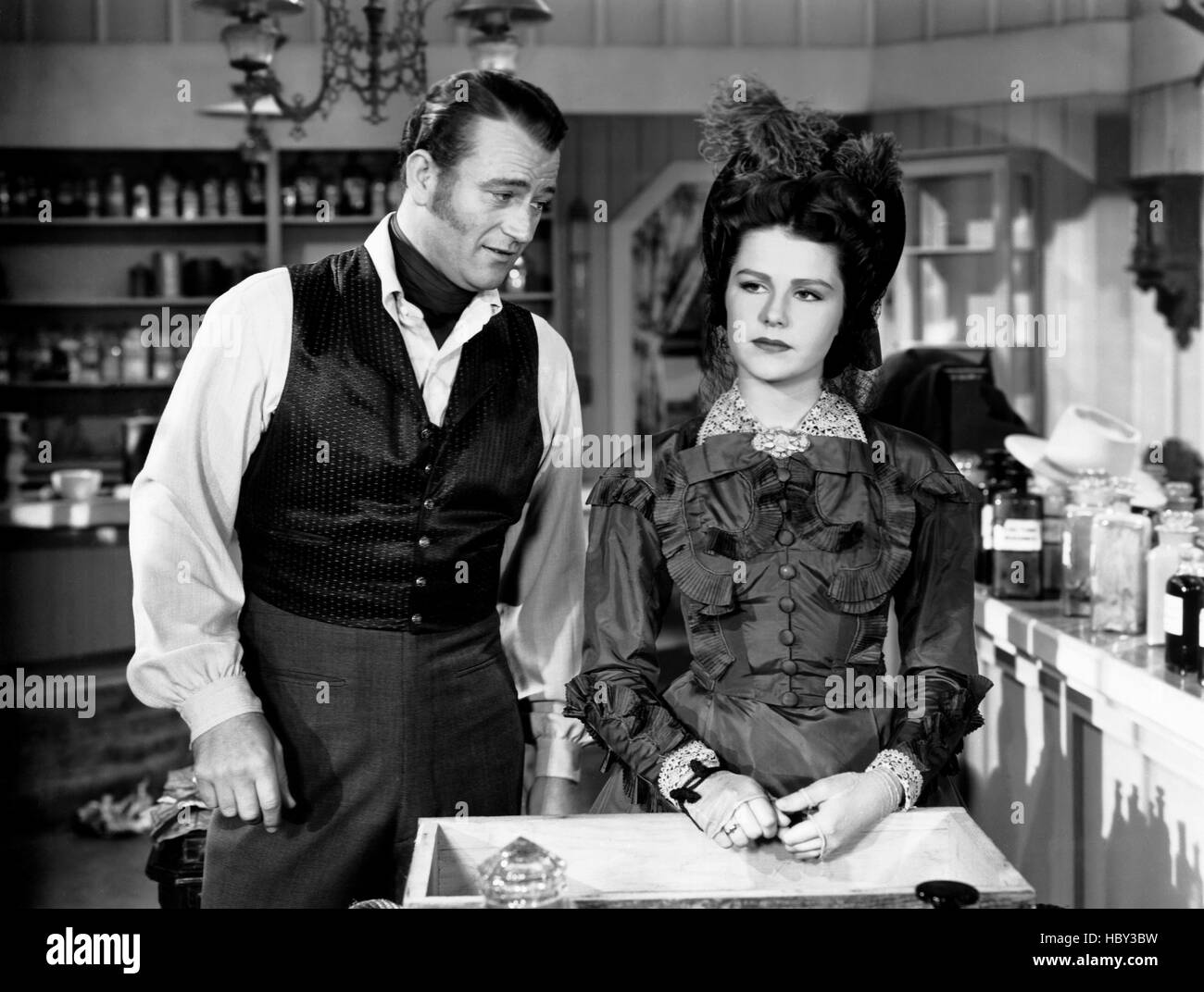 IN OLD CALIFORNIA, from left, John Wayne, Helen Parrish, 1942 Stock ...