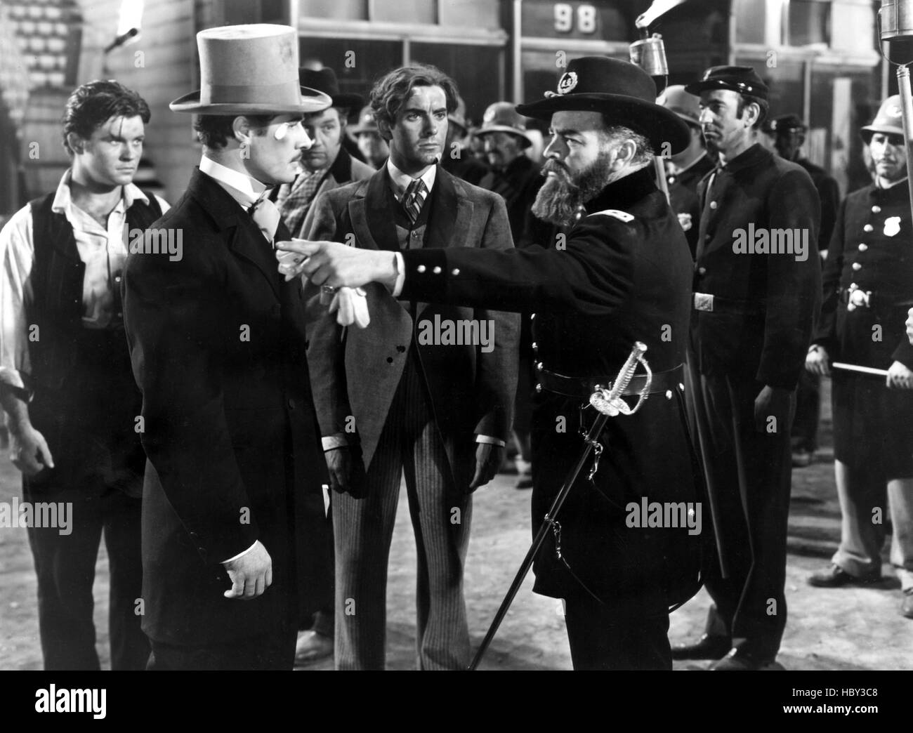 IN OLD CHICAGO, Don Ameche, Tyrone Power, Sidney Blackmer, 1937. TM and ...