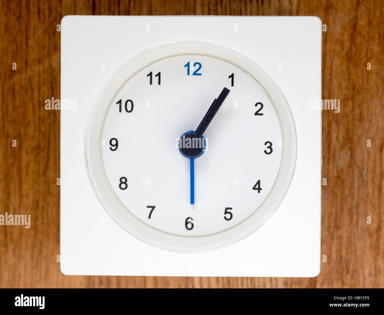 The second series of the sequence of time on the simple white analog ...