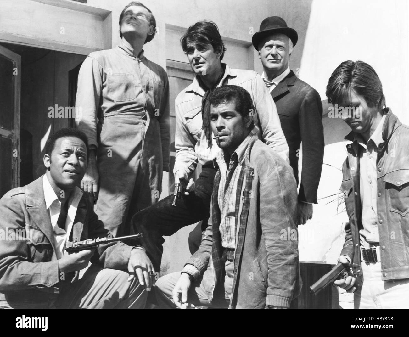 THE INVINCIBLE SIX, from left, front, Lon Satton, Behrouz Vossoughi ...