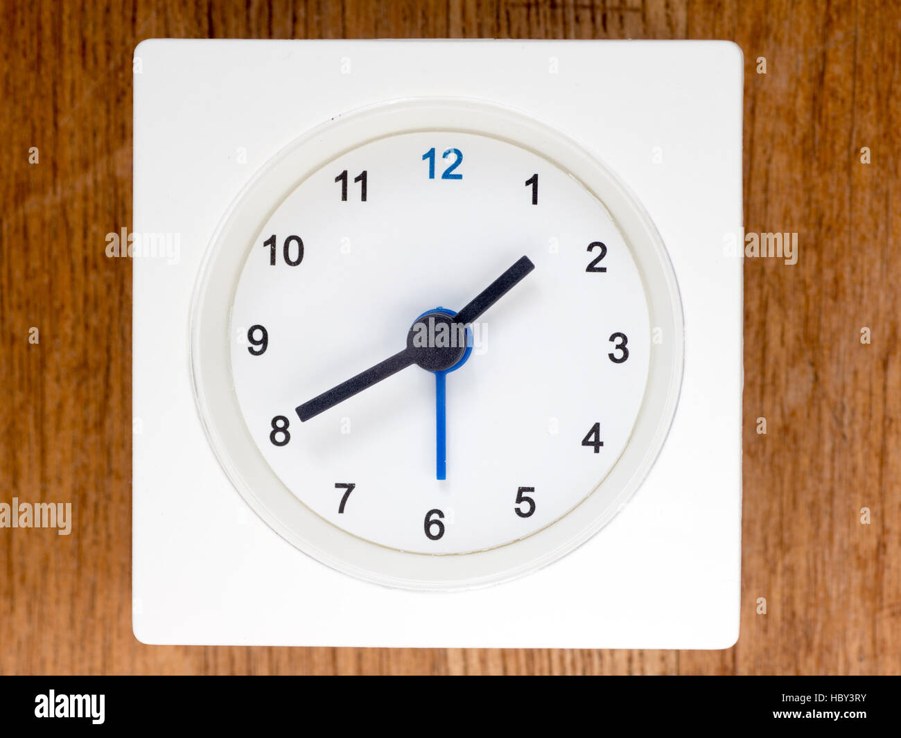 The second series of the sequence of time on the simple white analog ...