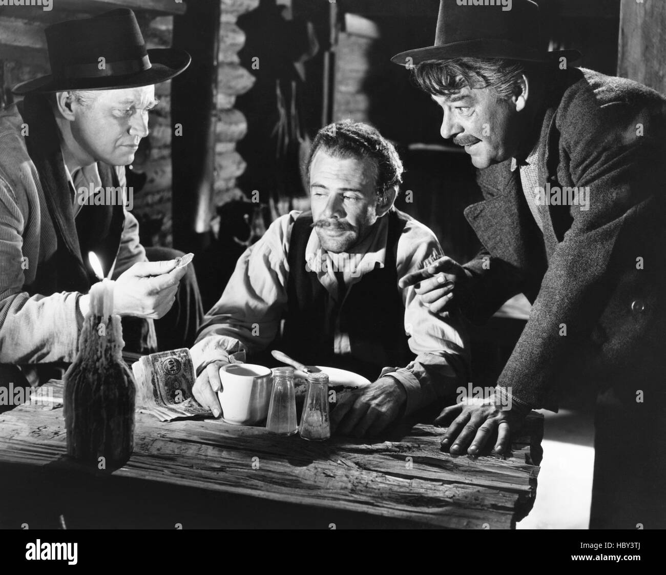 INSIDE STRAIGHT, from left, David Brian, John Damler, Lon Chaney, Jr., 1951 Stock Photo - Alamy