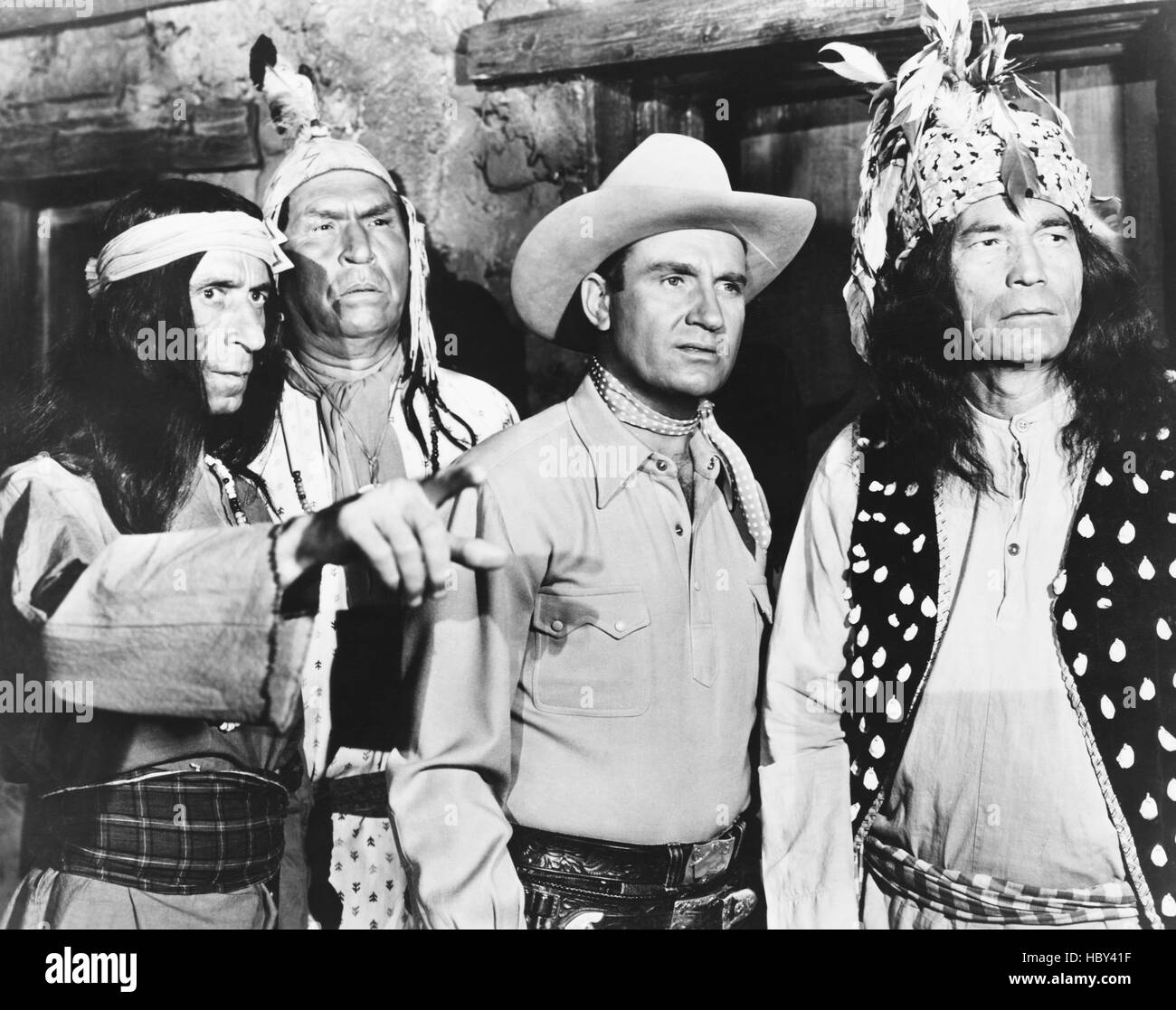 INDIAN TERRITORY, from left: Chief Thundersky, Chief Yowlachie, Gene ...