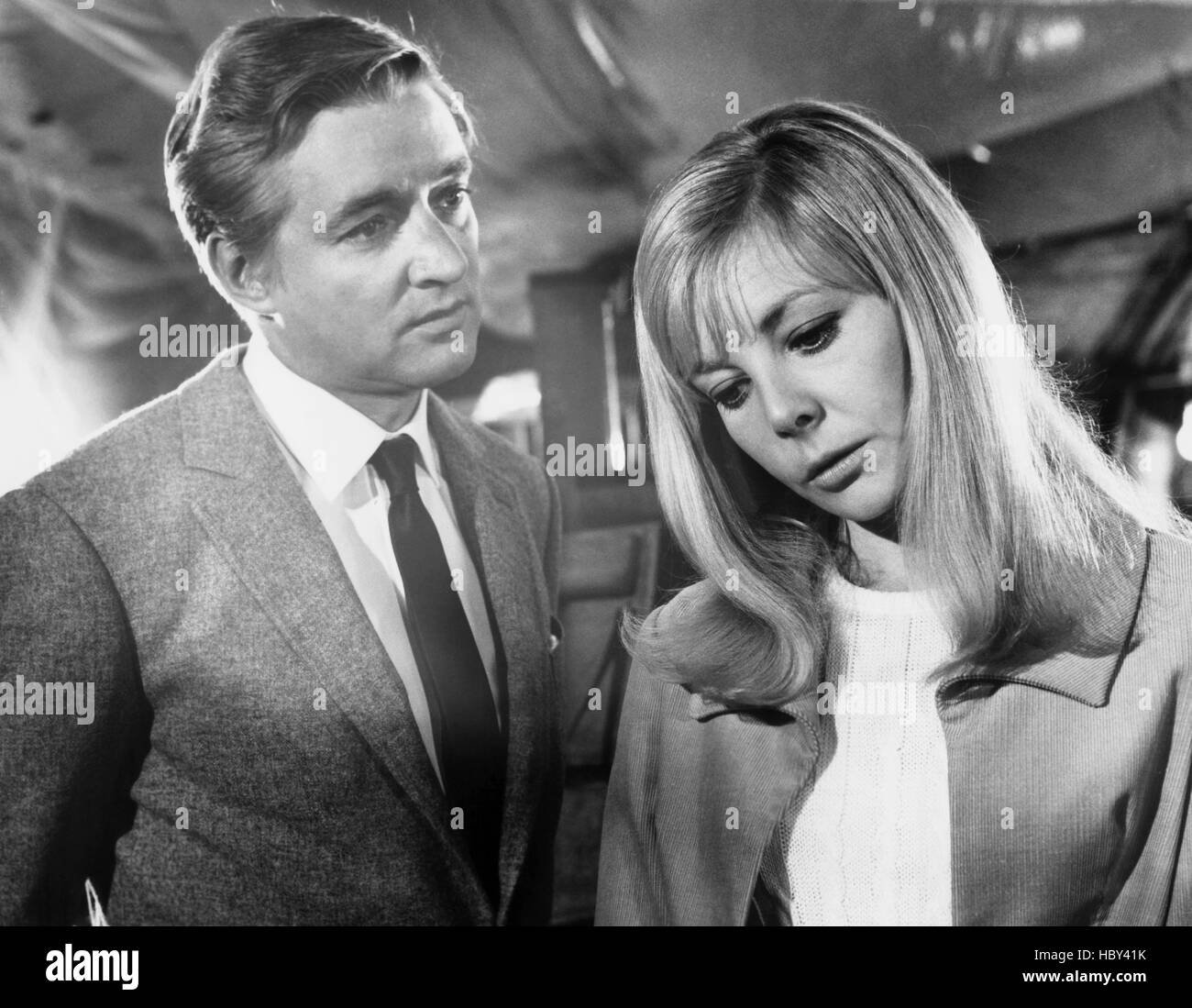 INTERLUDE, from left, Oskar Werner, Barbara Ferris, 1968 Stock Photo ...
