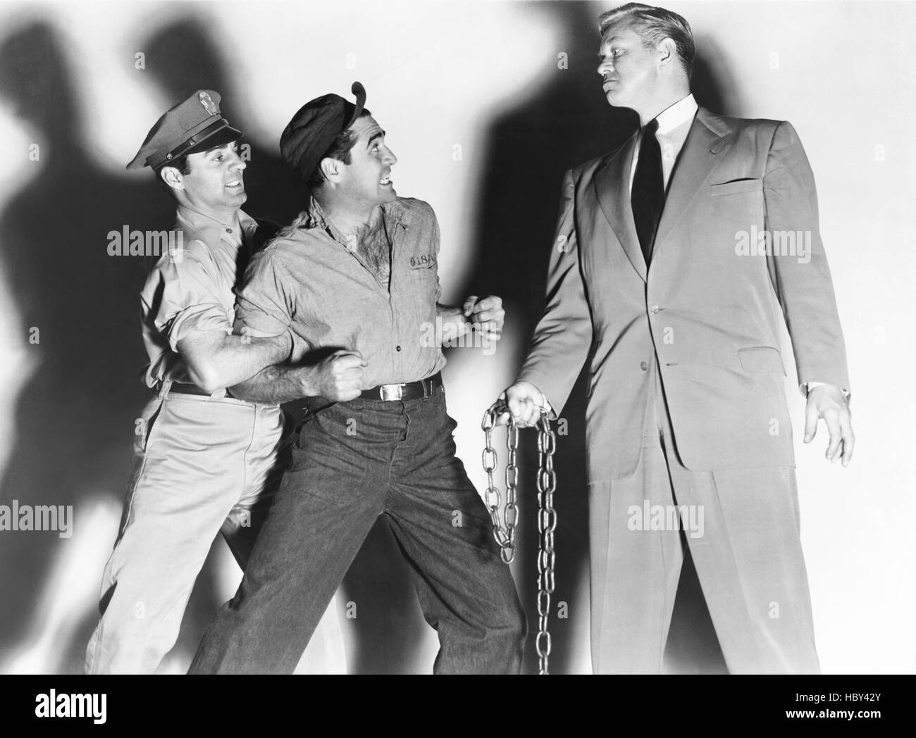 INSIDE THE WALLS OF FOLSOM PRISON, from left: Paul Picerni, Steve ...
