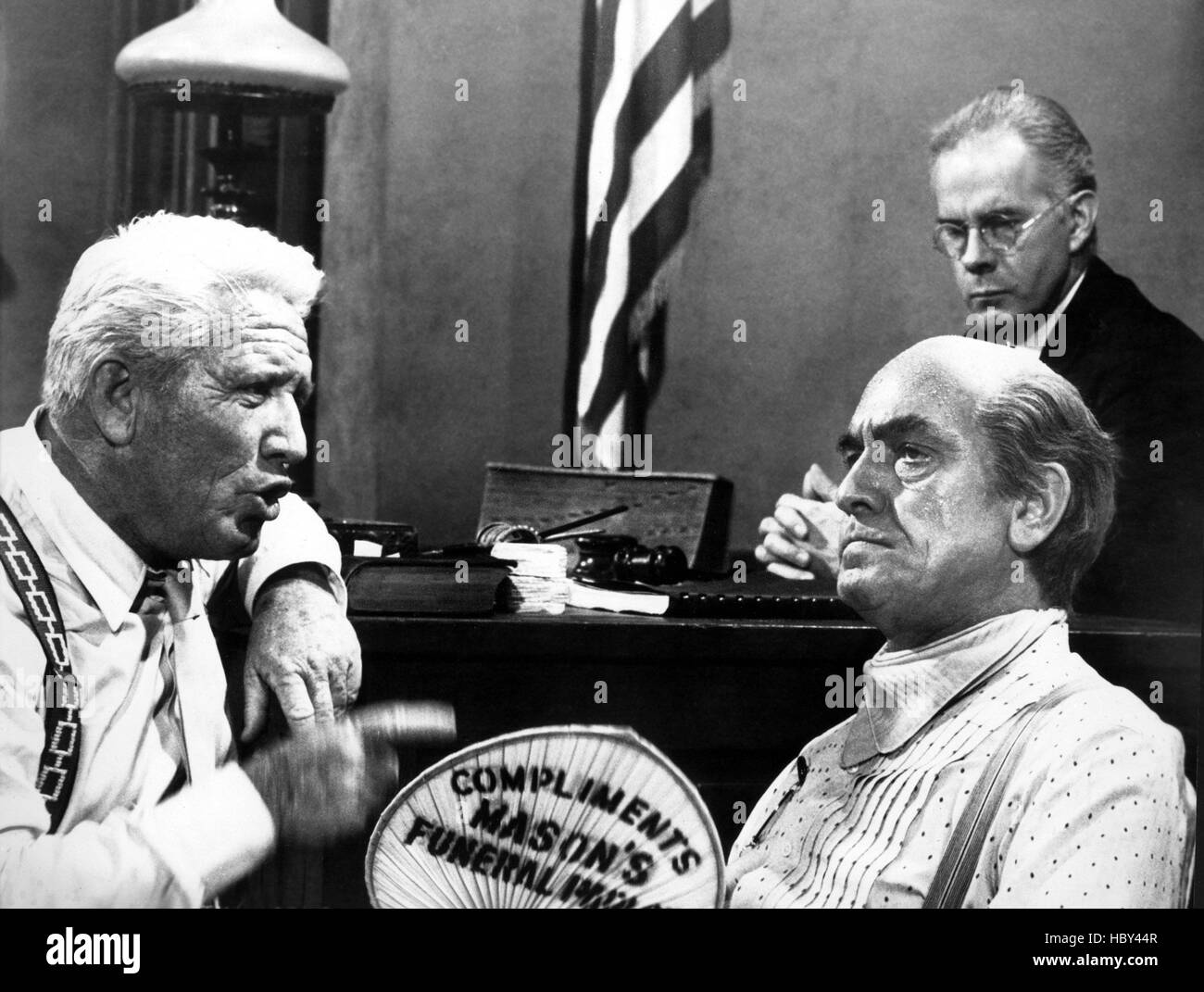 INHERIT THE WIND, Spencer Tracy, Harry Morgan, Fredric March, 1960 ...