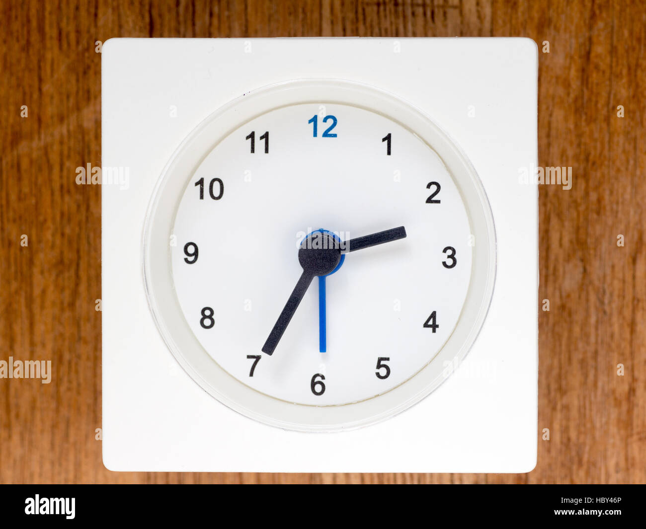 The second series of the sequence of time on the simple white analog ...
