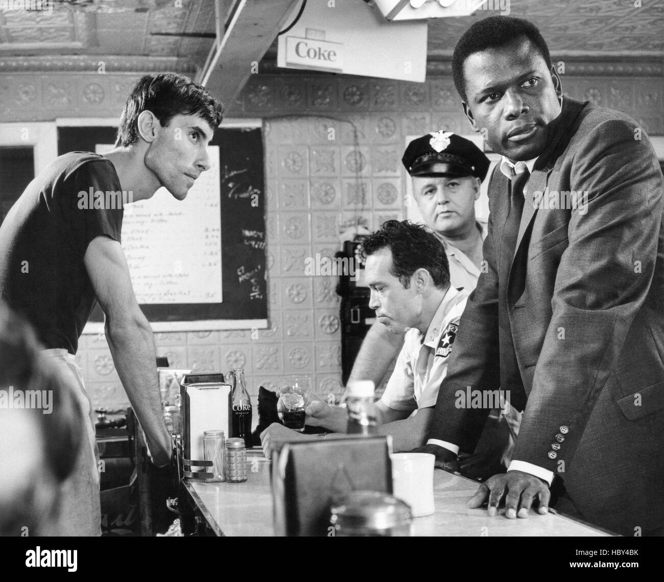 IN THE HEAT OF THE NIGHT, from left: Anthony James, Warren Oates, Rod ...